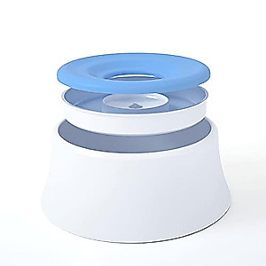 FUUIE Bowls for Food and Water Pet SuppliesDog BowlsPet Buoyancy Feeding BowlSplash-Proof Cat Bowl SuppliesAutomatic Drinking FountainsDog Kettles (Color : Blue)