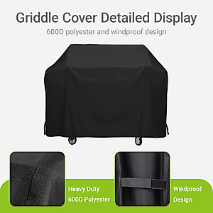 5483 Griddle Cover for Blackstone 28 inch ProSeries Grill Griddle with Hood, Heavy Duty 600D Waterproof Flat Top Grill Cover Compatible with Blackstone 28" Griddle 1883 1785 1924 2086 2146 2147
