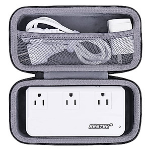 co2CREA Hard Case Replacement for BESTEK Universal Travel Adapter 220V to 110V Voltage Converter USB Charging Worldwide Plug Adapter