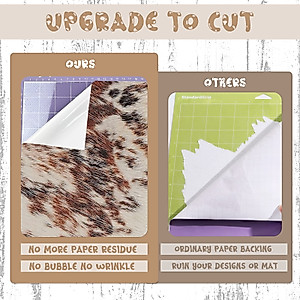 Tintnut Cowhide Permanent Vinyl Roll - 12 inch x 5ft, Cow Print Adhesive Vinyl, Skins Animal Print Vinyl, Permanent Outdoor Vinyl for Decor Sticker, Self Sticker Water proofing Vinyl