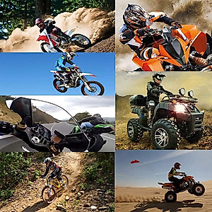 Youth Motocross Dirt Bike Helmet Anti-Collision ATV DOT Approved Offroad Motorcycle Four Wheeler Outdoor Street BMX MX Offroad Full Face Helmet (Black, Medium)