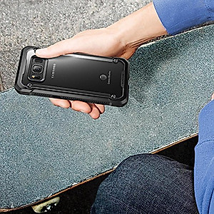 SUPCASE Samsung Galaxy S8 Active Case, Unicorn Beetle Series Premium Hybrid Protective Frost Clear Case for Samsung Galaxy S8 Active 2017 Release (Not Fit Regular Galaxy S8/S8 Plus) (Frost/Black)