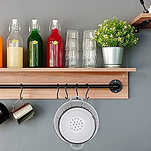 Enamel Fruit Bowl Basket for Kitchen Counters Decorative Fruit Bowl Home Table Decor, Applicable to Farmhouse Decor, Holiday Decoration (Pony)