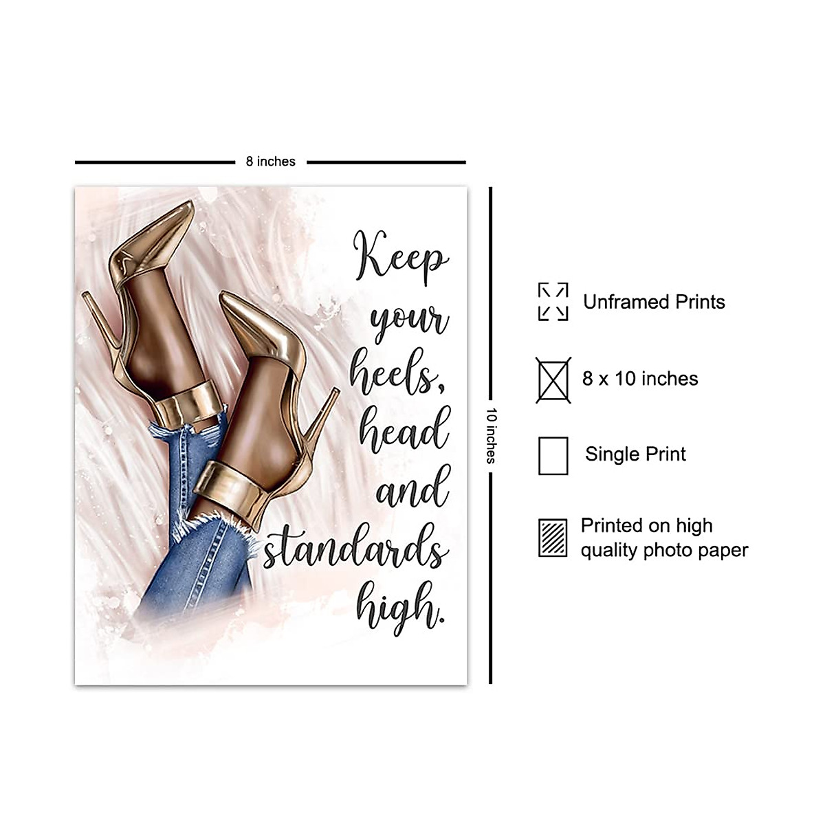 African American Wall Art - Black Women - Black Wall Decor - Fashion Quotes - Fashion Wall Decor - Inspirational Quotes Wall Art - Glam Wall Decor - Black Woman - Latina - Black Wall Art -High Fashion