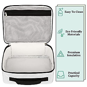 Sport Baseball Kids Lunch Bag Insulated Lunch Box Baseball Lace Print Leakproof Thermal Lunchbox Back to School Lunch Bag for Boys Girls Teens Reusable Lunch Cooler Bag for Work Picnic Outdoor