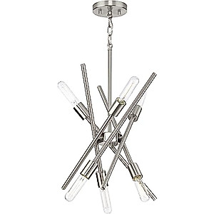 Progress Lighting P400108-009 Astra Chandeliers, Brushed Nickel