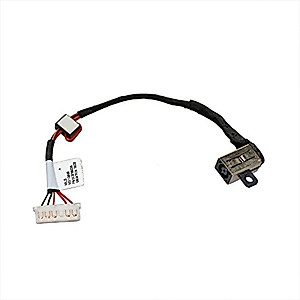 GinTai DC Power Jack with Cable Socket Plug Charging Port Replacement for Dell Ins-piron 15 5566 i5566 P51F P51F001 DC30100UH00