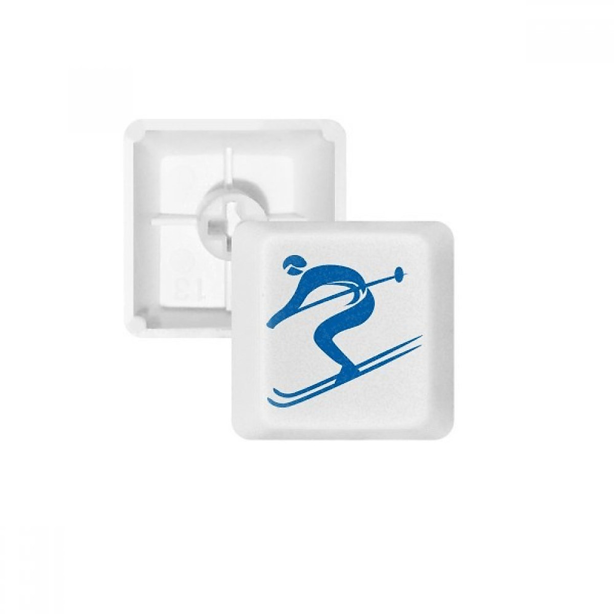 DIYthinker Blue Skiing Winter Sport Outline Keycap Mechanical Keyboard PBT Gaming Upgrade Kit