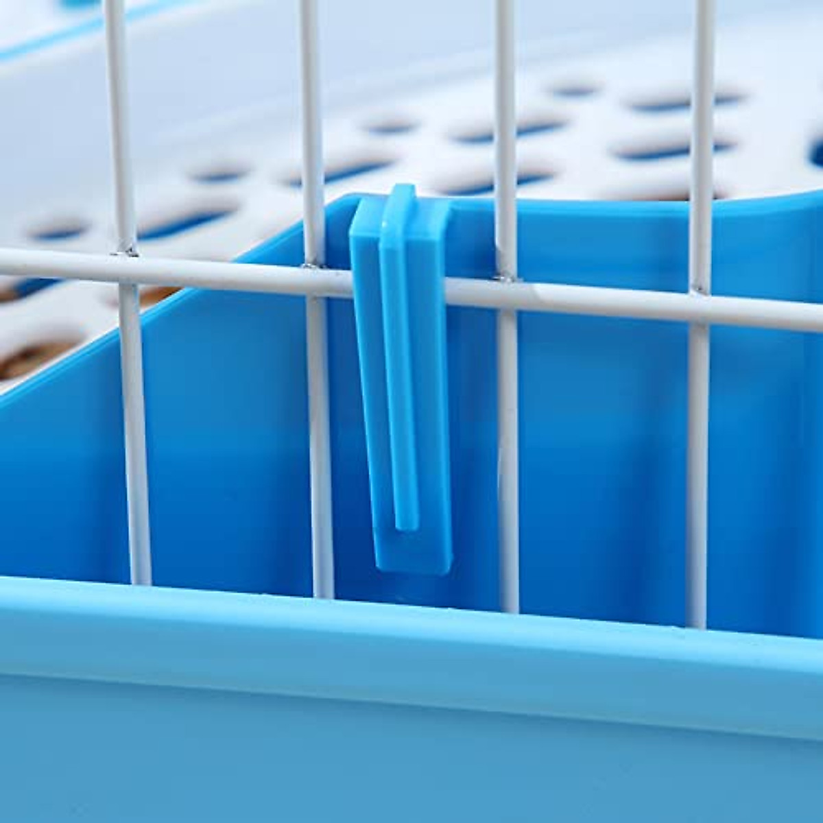 Generic Durable Hamster Pet Cat Rabbit Toilet Rectangle Corner Training Tray (Blue)