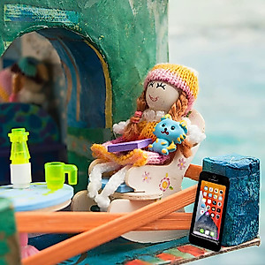 TBoxBo 7 Pack 1/12 Scale Dollhouse Cell Phone Simulator Accessories Mini Telephones Dollhouse Accessories Scene Simulation Miniatures Playset