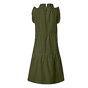 Summer Dresses for Women 2023 Easter Day St. Patrick's Day Resort Wear Womens Crewneck Tee Dantiya Dress Petite Sweaters Formal Maternity Dresses