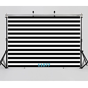 SJOLOON 7X5ft Black and White Stripe Photography Backdrops Birthday Party Decoration Backdrop Photo Studio Booth Background 11077