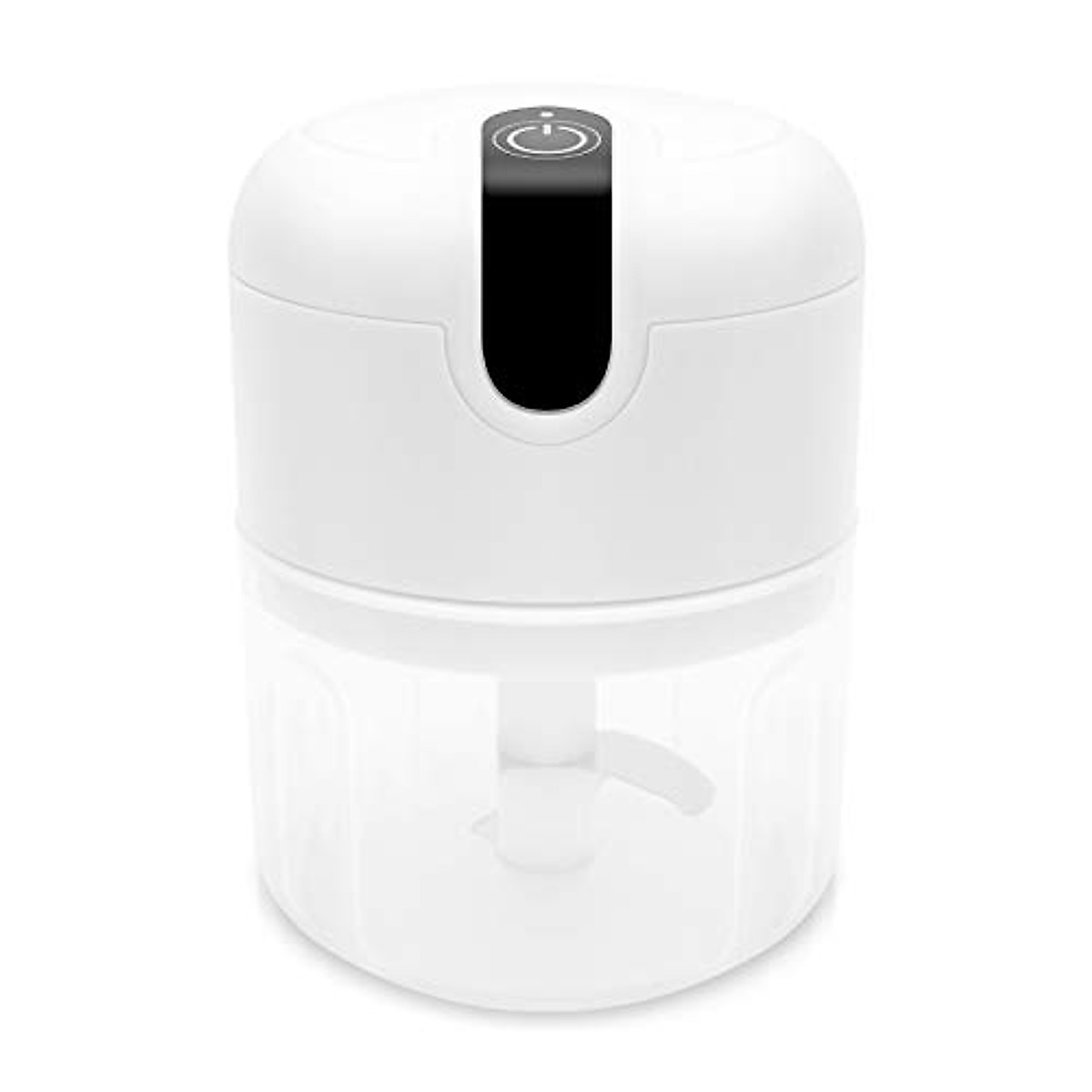 KUFUNG Electric Mini Garlic Chopper 250ML,Wireless Portable Mini Food Chopper with USB Charging,Onion Chopper Electric Mini Chopper for Garlic/Onions/Vegetables/Salad/Pepper (White)