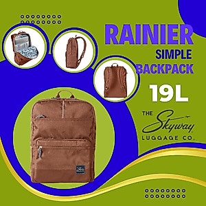 Skyway Rainier Softside Lightweight Backpacks (Moab Red, Rolltop Commuter Backpack 20L)