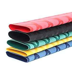 NC Heat Shrink Rod Wrap for Fishing Rods，1M 15/18/20/22/25/28/30/35/40/50mm，Heat Shrink Wrap Tubing for Rod Grips-5 Color (Yellow, 15mm)