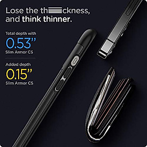 Spigen Slim Armor CS Designed for iPhone 12 Pro Max Case (2020). - Black