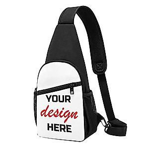 Custom Sling Bag Custom Bags Crossbody Bags Chest Bag For Men Women Personalized Shoulder Backpack Customize Travel Bag Hiking Daypacks Sling Backpack Crossbody Daypack Casual Backpack