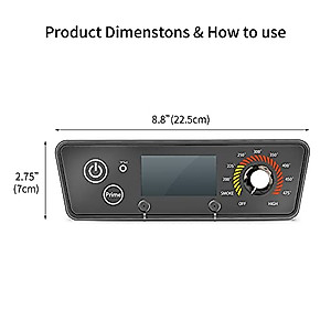 Utheer BBQ Digital Thermostat Controller Board for Pit Boss Wood Grills P7-340/700/1000 with LCD Display, Compatible with Pit Boss Classic 700, Austin XL, Tailgater, Lexington Control Board