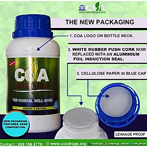 COA MIXTURE for General Well-Being Liquid Herbal Supplement