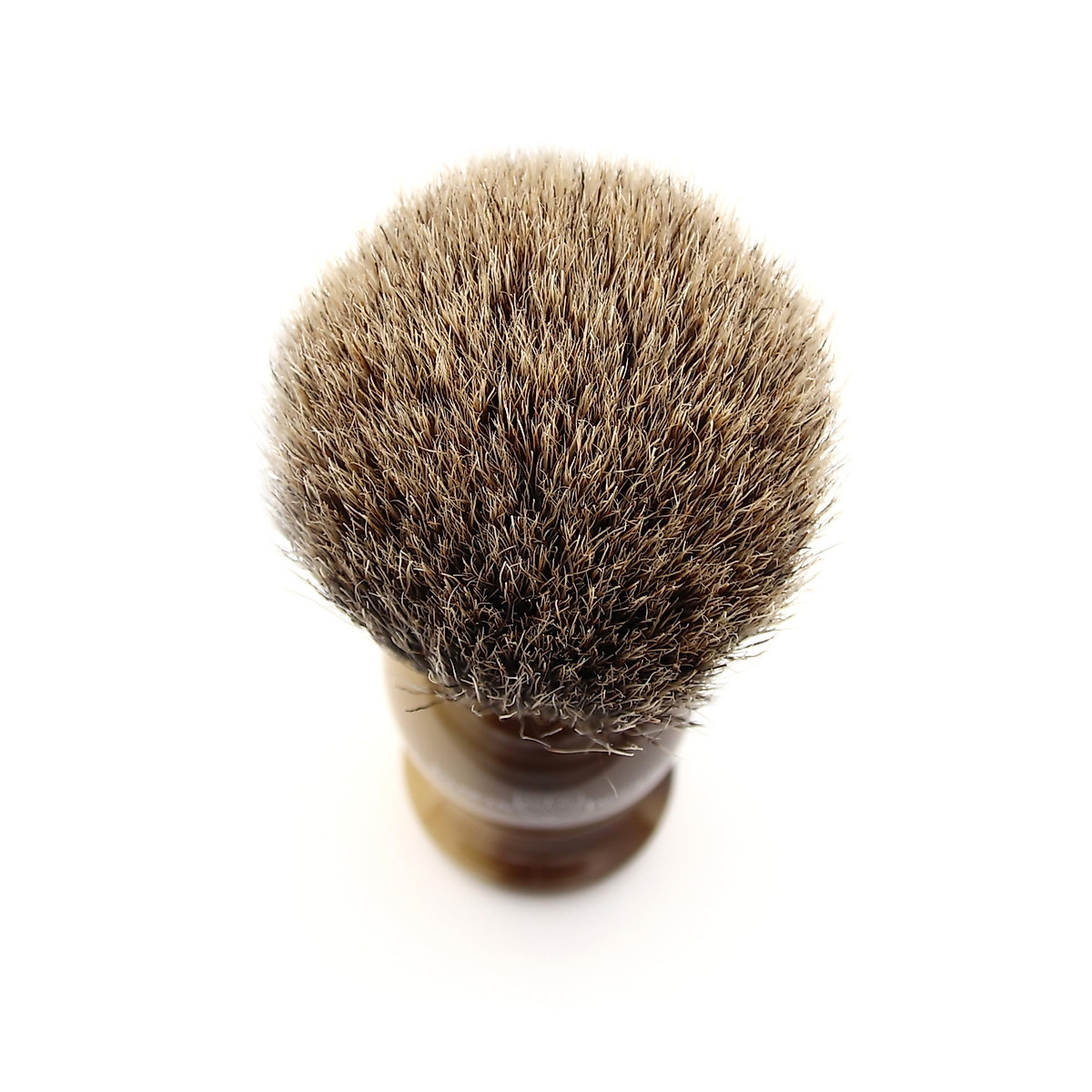 Edwin Jagger 1EJ872 Medium Best Badger Shaving Brush, Imitation Light Horn for use with Shaving Cream or Soap for Men