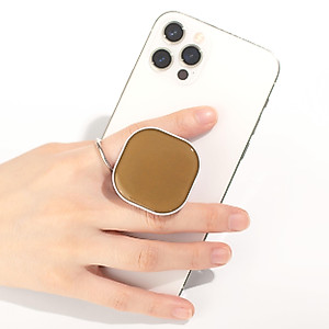 DALSTONE Cute Solid Color Square Shape Collapsible Expandable Multi Functional Mobile Phone Grip & Kicktand (Gray)