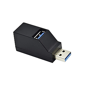 EXKOKORO 3-Port USB 3.0 Hub USB Extender USB Spliter, 2 x USB2.0/1 x USB 3.0 Mini Portable Fast High Speed USB Splitter Hub Transfer, Compatible with PC Laptop Computer Mac Windows