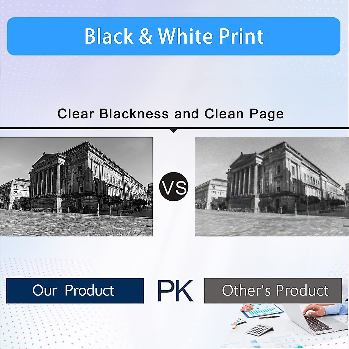 Compatible for HP 207A Toner Cartridge Replacement for 207A W2210A W2211A W2213A W2212A Toner Cartridge for HP Laserjet Pro M255dw M255nw M282nw M283fdn M283fdw Black Ink