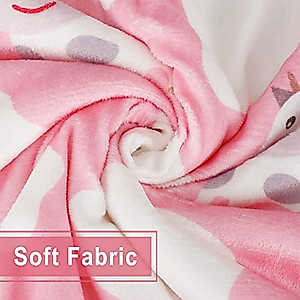 Blanket Hoodie Women Pink Cow Pattern Blanket Hoodie,Cute Strawberry Pattern Oversized Blanket Sweatshirt with Pockets for Adults,Thanksgiving Christmas Valentine Gifts for Women