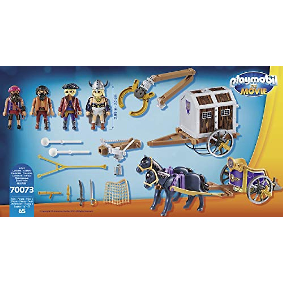 Playmobil The Movie Charlie with Prison Wagon, Multicolor, Model:70073
