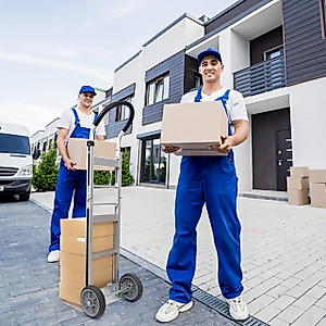 Olympia Tools 500LB Aluminum Appliance Folding Hand Truck - Foldable Heavy Duty Moving Furniture Dolly Cart with 2-Wheels 8" TPR & Ergonomic Handle - Light Weight Trolley Hand Trucks for Moving