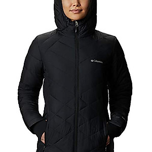 Columbia Women's Heavenly Long Hooded Jacket, Black, Medium