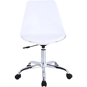Lorell Plastic Shell Task Chair, White