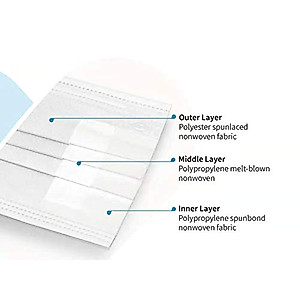 BYD CARE Single-use Level II Ear Loop Mask, Non-sterile, Appropriate for medical or personal use (50)