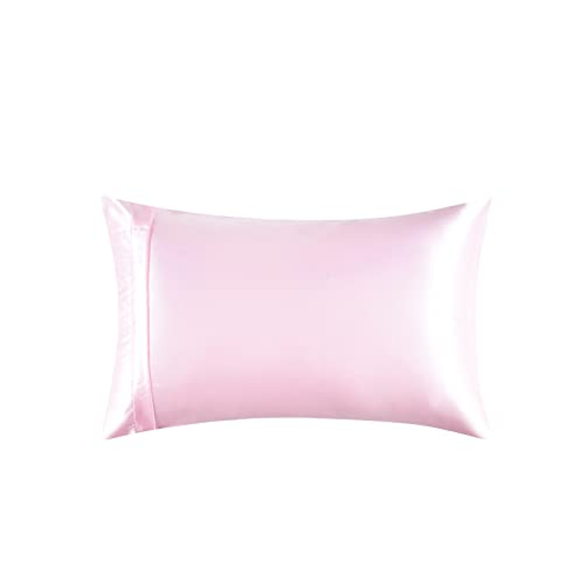 Alexandra's Secret Home Collection Satin Pillowcase for Hair and Skin, Pack of 2 - Feels Like Real Silk Pillow Cover - Satin Pillow Cases Set of 2 with Zipper Closure (Pink, Standard)