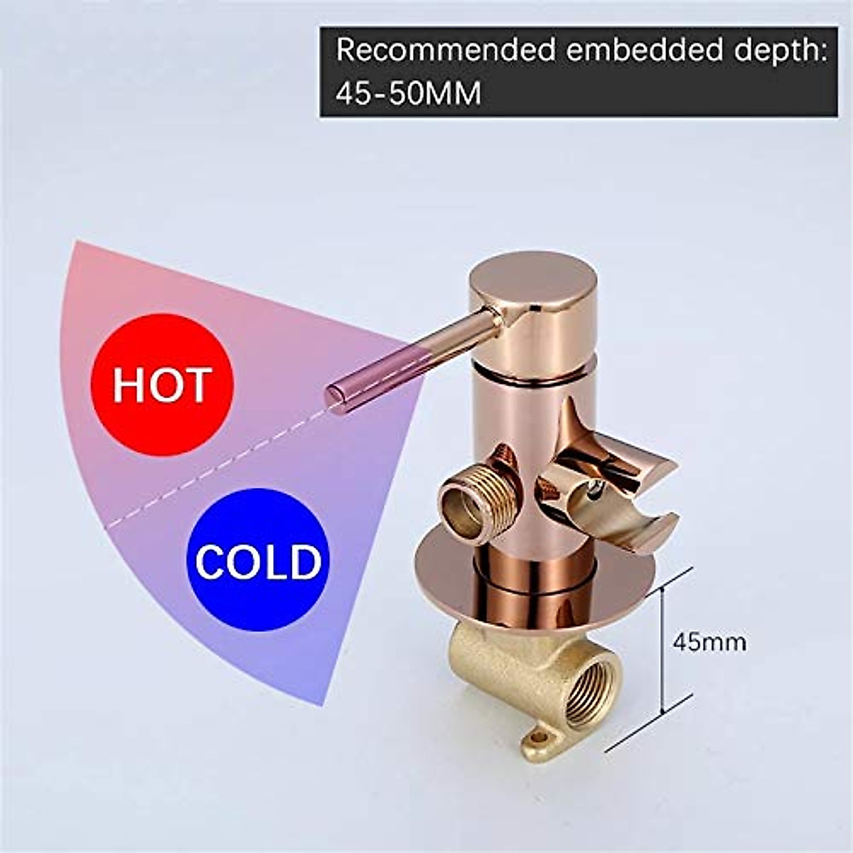 MINJING Cloth Diaper Sprayer, Toilet Bidet Sprayer, Hot and Cold Mixer Solid Brass Shower Faucet, Bathroom Douche Kit Washer