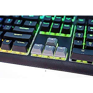 Mechanical Keyboard keycaps WASD keycaps Direction Keys Non-Slip Texture Design keycaps Professional Gaming keycaps (red)