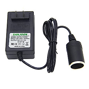 12V 2A AC to DC Converter 24W Car Cigarette Lighter Socket 110-240V to 12V Power Adapter for Car Shaver MP3/MP4 Player Car Dash Cam Bluetooth Transmitter