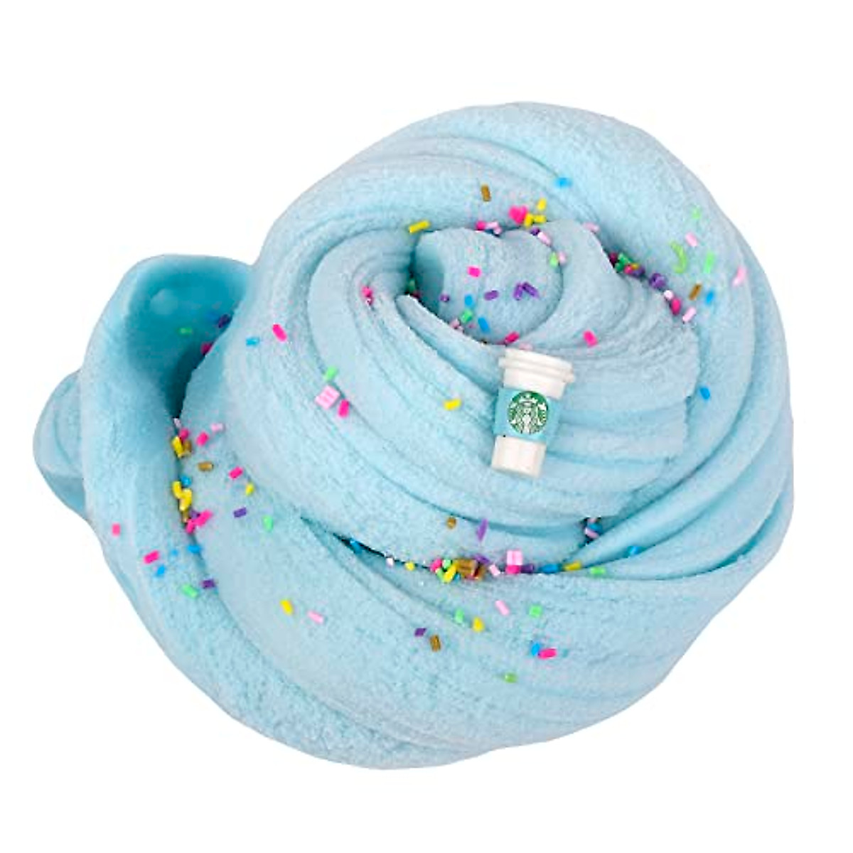 BeiyeiDei Sky Blue Cloud Slime, Soft and Non-Sticky Fluffy Slime Toy, Girls and Boys Stress Relief Creative DIY Toy, for Kids Education, Christmas Toys, Gift Birthday(7oz 200ml)