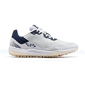 Boombah Women's Impulse PureKnit Turf White/Navy - Size 8.5
