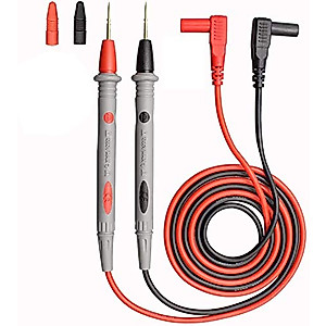 1000V 20A Multimeter Test Leads Banana Plug 35″ / 90 cm Gold-Plated Test Probe Lead