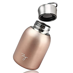 Mini Water Bottles,9 oz Vacuum Thermo Bottle with Leakproof Stainless Water Flask for Coffee Hot and Cold Drink,Portable Sport (Green)