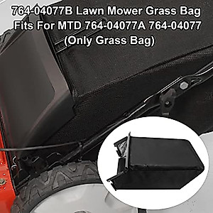 Aulpq 764-04077B Lawn Mower Grass Bag Fits for MTD 21" Push Lawn Mower 764-04077A 764-04077 (Only Grass Bag)
