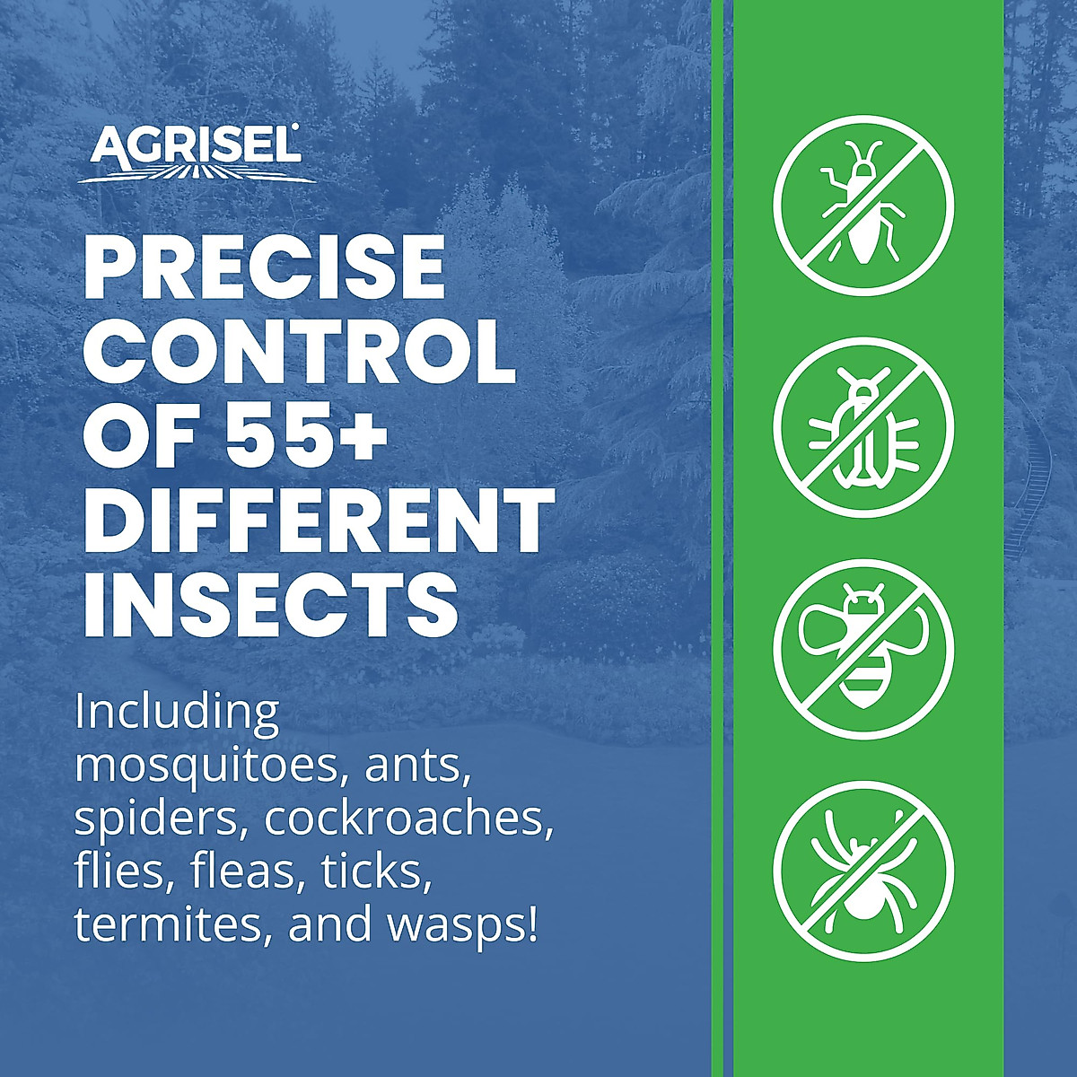Agrisel Lambda-Cy Pro 9.7 CS Insect/Pest Control Safe for Poultry Houses, Residential & Commercial, Effective Against 55 Pests, Outdoor/Indoor, Includes 3-Pack of Agrisel Protective Gloves, 32 Ounces