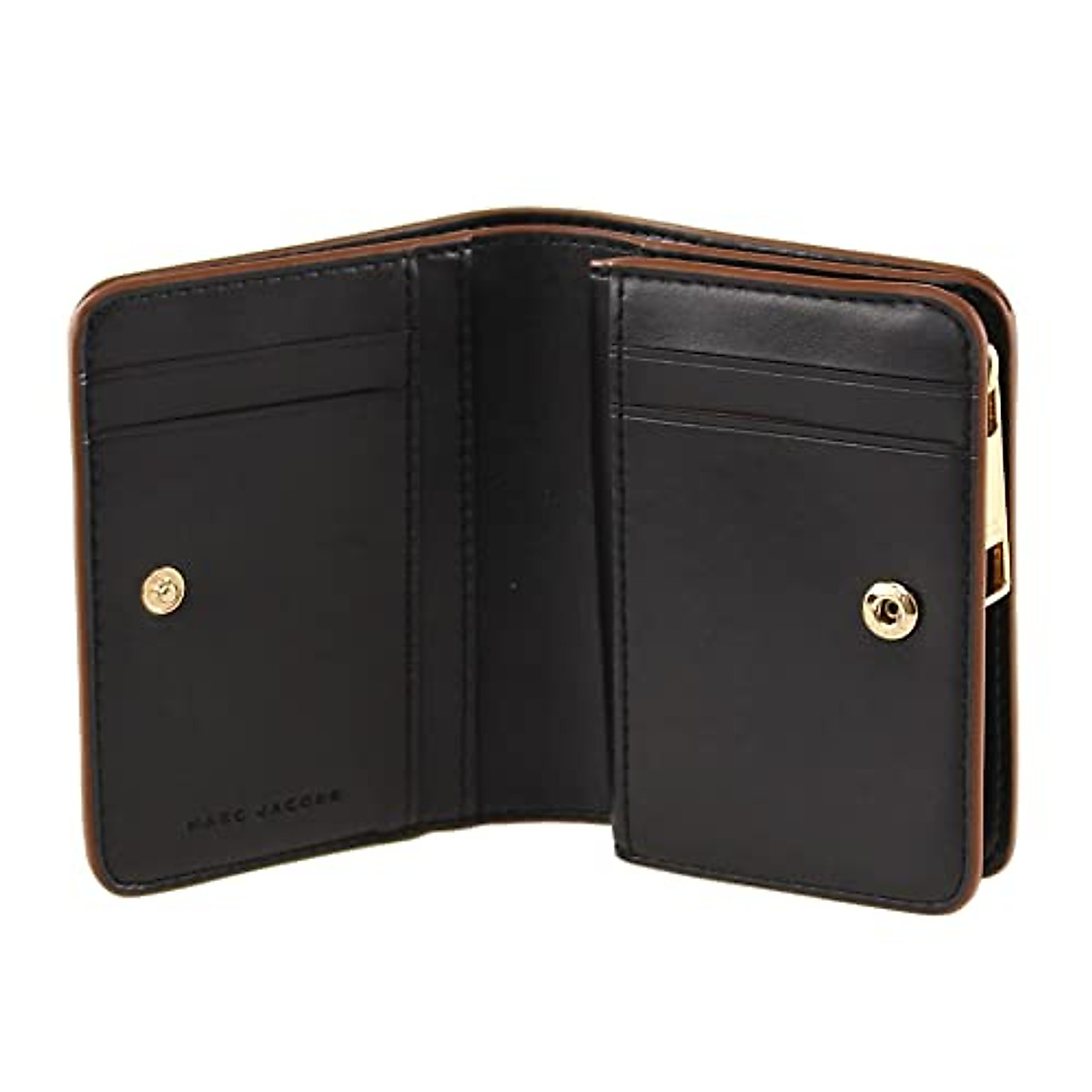 Marc Jacobs S101L01SP21 Smoked Almond/ Gold Hardware Women's Mini Compact Wallet