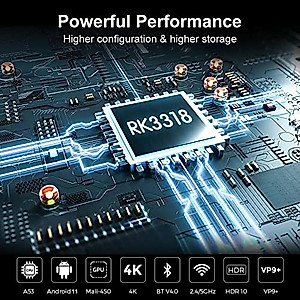 Ebid Dealz Replacement for HK1 R1 Pro Android 11.0 Quad Core 4GB RAM 128GB ROM 4K Smart 5G WiFi Media Streamer TV Box Black