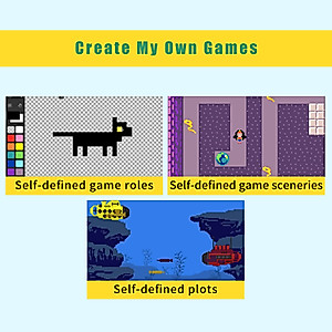 ELECFREAKS Retro Coding Arcade for Microsoft Makecode DIY Programmable Handheld Game Console Suitable for STEM Education, Kid Game Programming Learning Machine Supports Block Programming and Python