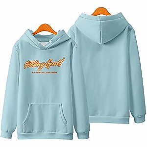 LSPWAFAEF TommyInnit Feeling Good Hoodies Merch Dream Team MCYT Sweatshirt Men/Women Cosplay Christmas Hooded (M) Green