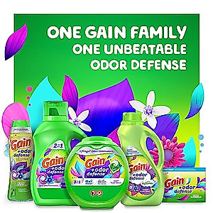 Gain + Odor Defense Fabric Softener Dryer Sheets, Super Fresh Blast Scent, 120 ct