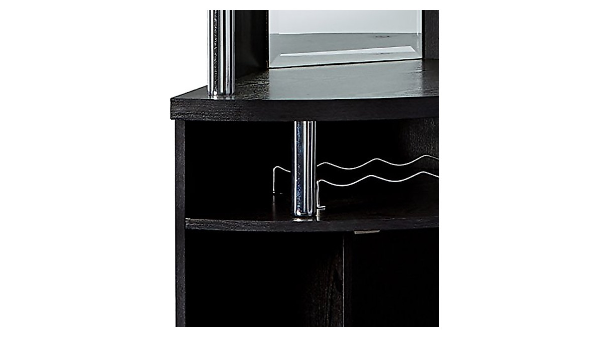 Stylish Home Source Corner Bar Unit in Black
