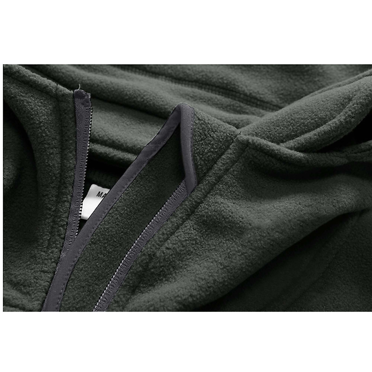 CRYSULLY Men's Autumn Winter Military Tactical Jackets Camping Sailing Field Fleece Jacket Snow Coat Gray